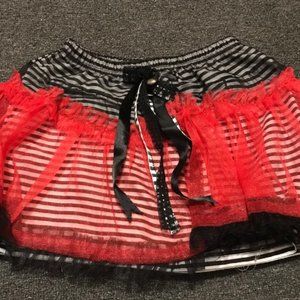 Claire's | Bottoms | New Claires Red White Black Striped Tutu Skirt Osfa | Poshmark